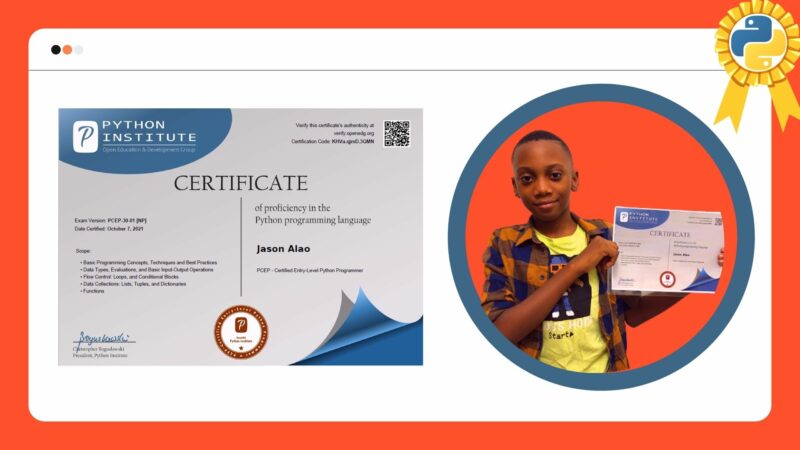 eduSTEMlab: Youngest Python Certified Entry Programmer (Grade 4)