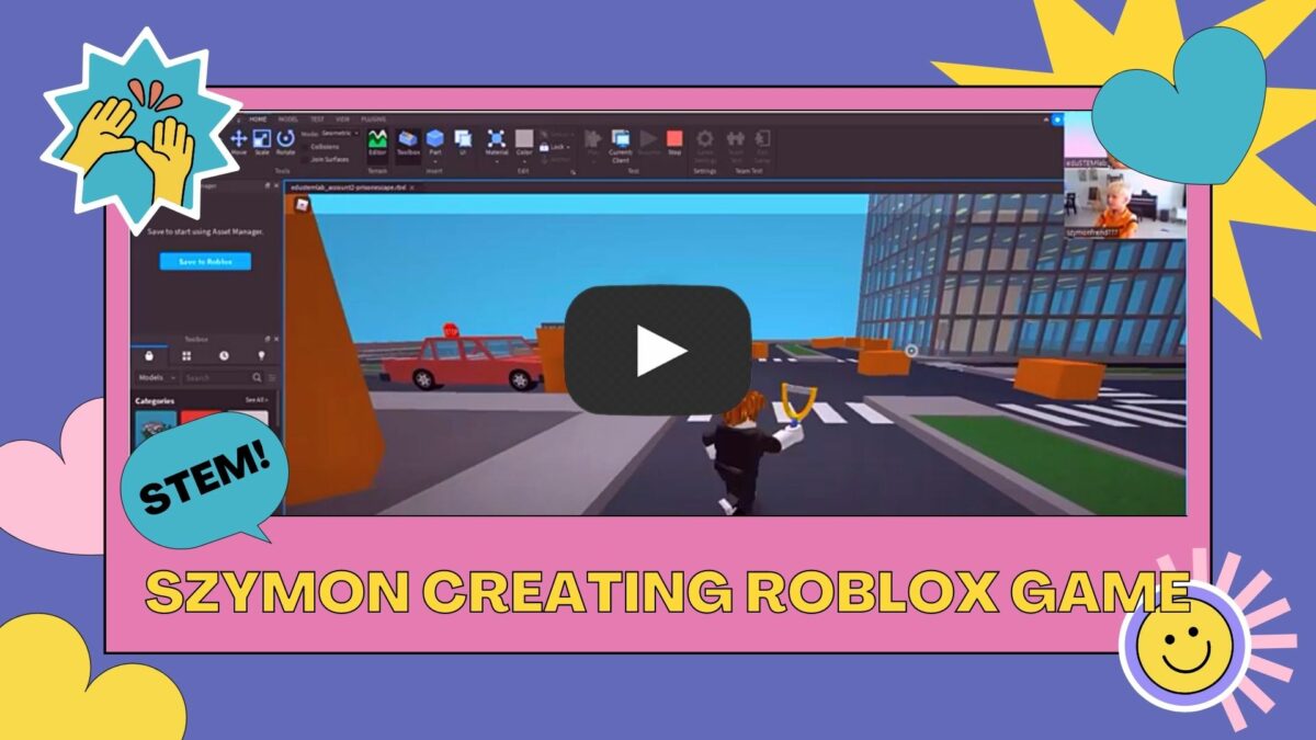 eduSTEMlab: Adam drawing 9 and 2 with Python Turtle